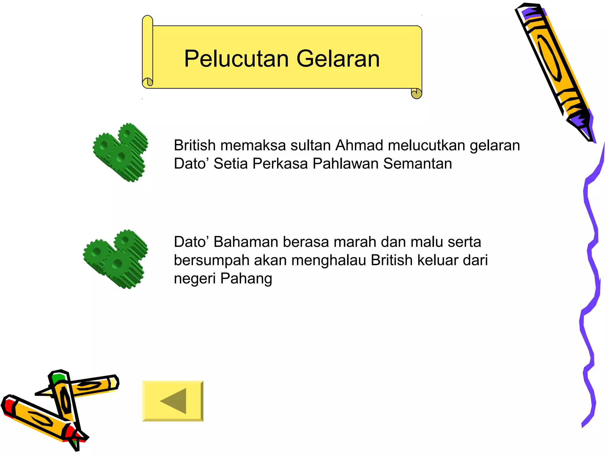 Sejarah Tingkatan 2: Bab7 dato bahaman | PPT