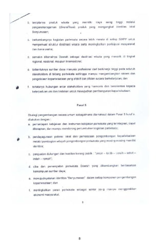 Peraturan Daerah Kabupaten Banyumas Nomor 8 Tahun 2008 Tentang Rencana Induk Pengembangan ...