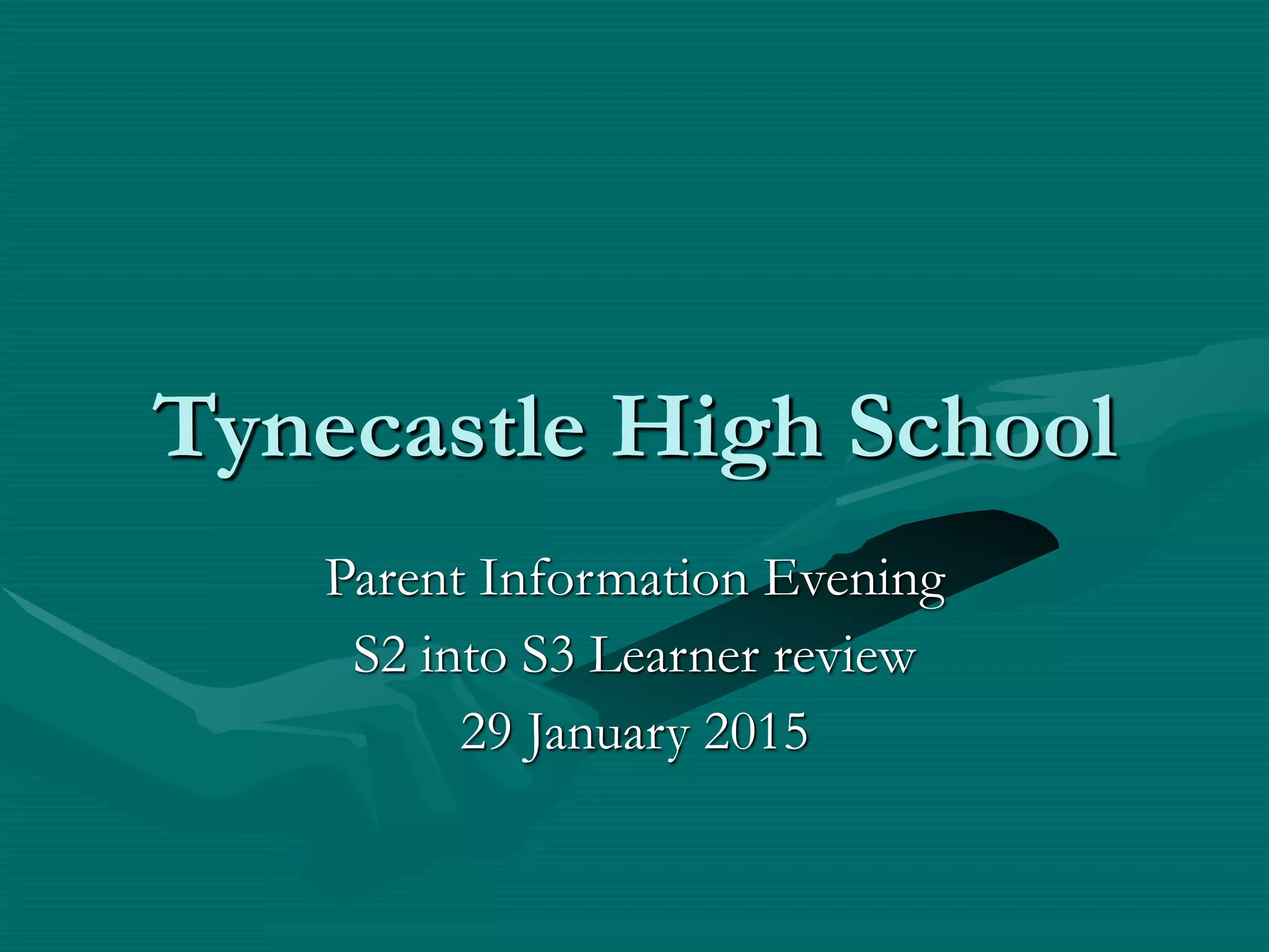 S2-S3 Learner Review Process Jan 2015 | PPT