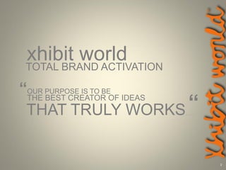 Xhibit Presentation | PDF