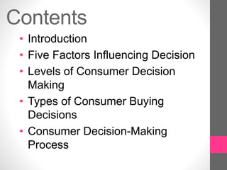 Consumer Decision Making Process | PPTX | Automotive Industry | Industries