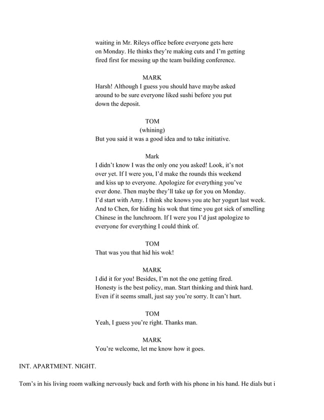 Final Script Draft | PDF