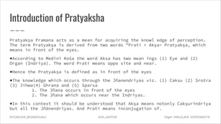 PRATYAKSHA PRAMANA AS PER NCISM SYLLABUS | PDF