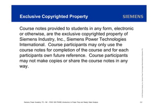 Psse introduction module for power flow study, database preparation and ...