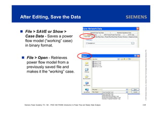 Psse introduction module for power flow study, database preparation and ...