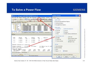 Psse introduction module for power flow study, database preparation and ...