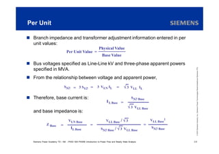 Psse introduction module for power flow study, database preparation and ...