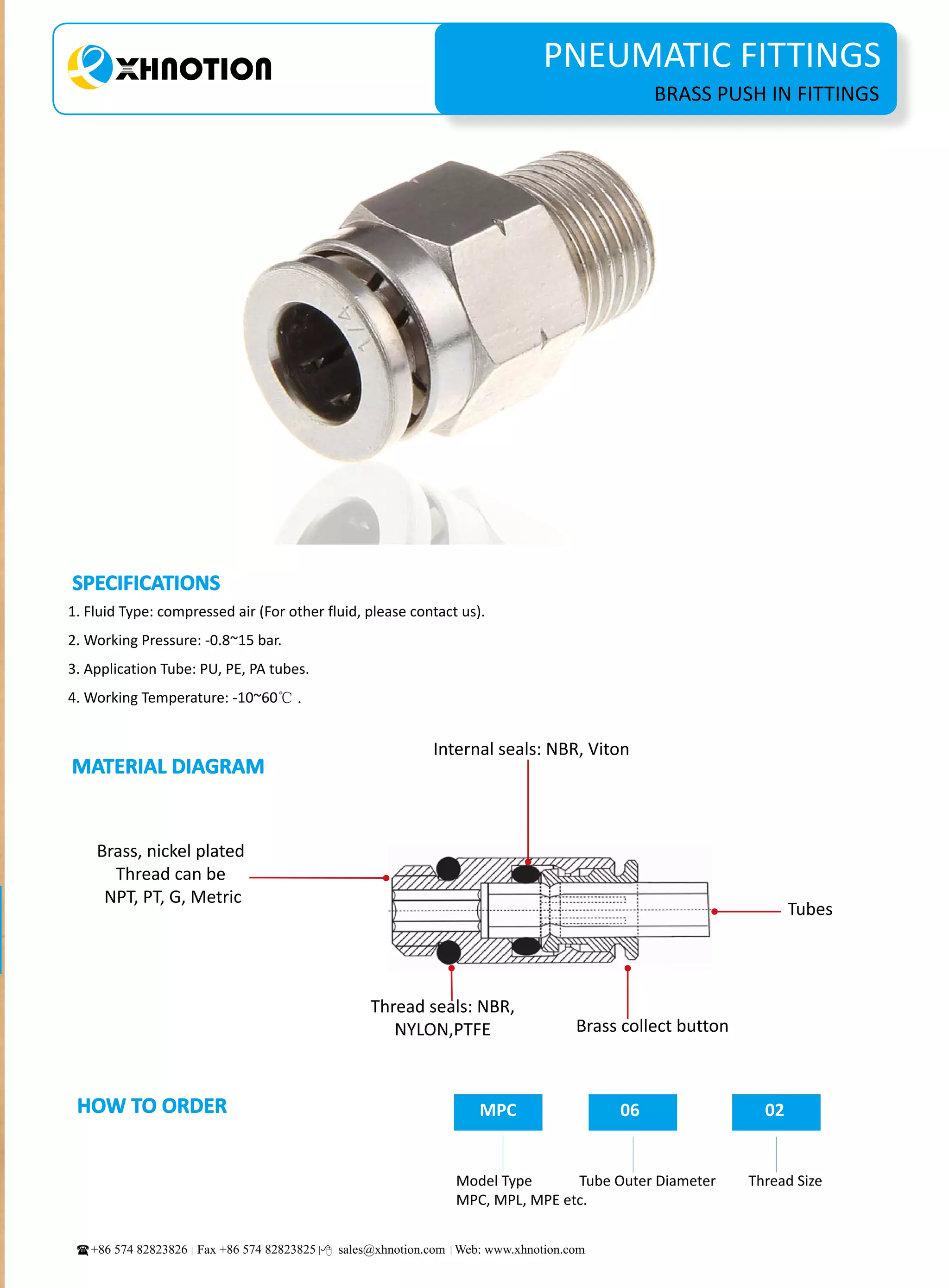pneumatic fittings catalogue 2017-2 | PDF