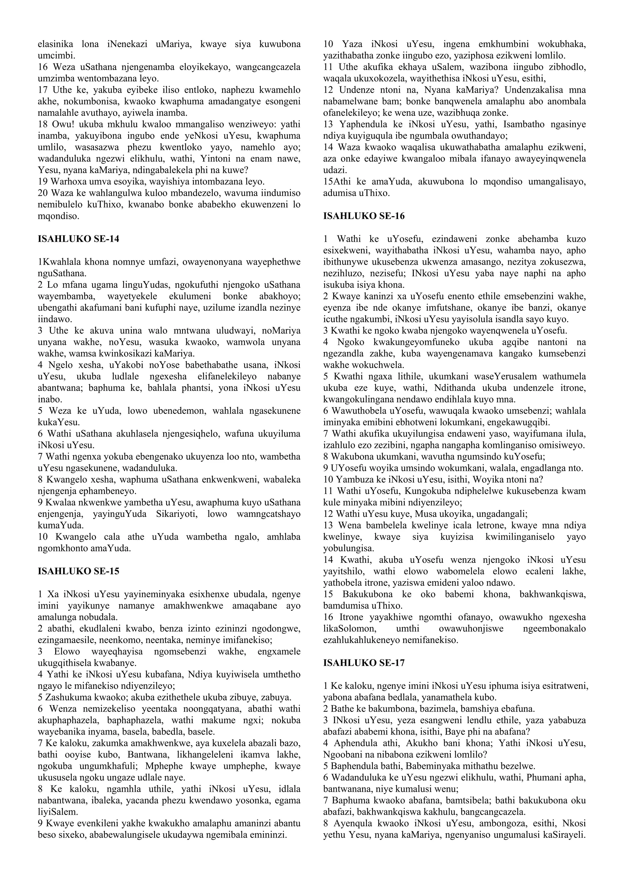 Xhosa - The First Gospel of the Infancy of Jesus Christ.pdf