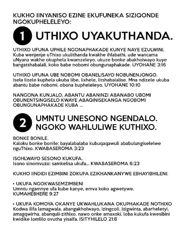 Xhosa Gospel Tract - A Memorial to Mary of Bethany | PDF