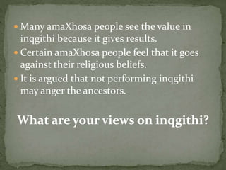 isiXhosa: Health and the body | PPT