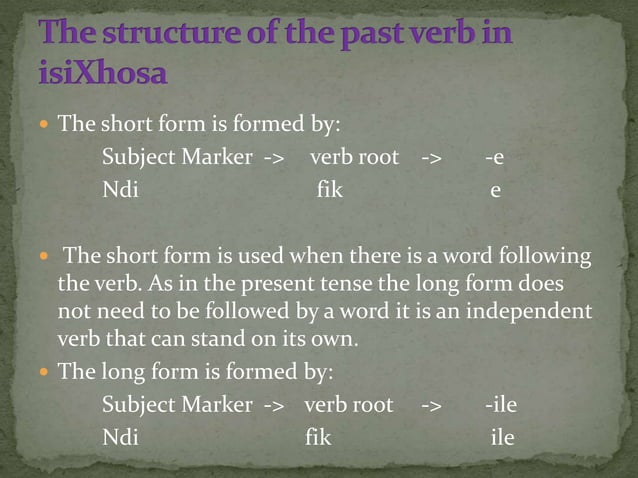 isiXhosa: Health and the body | PPT