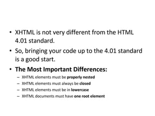 Xhtml | PPT