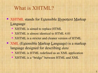 Xhtml | PPT