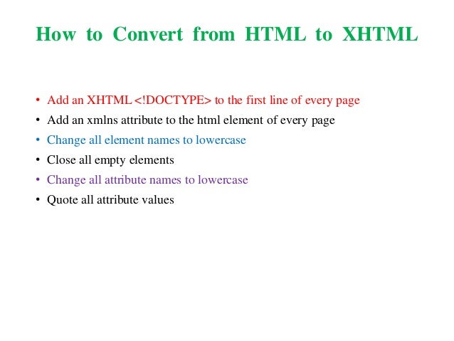Xhtml