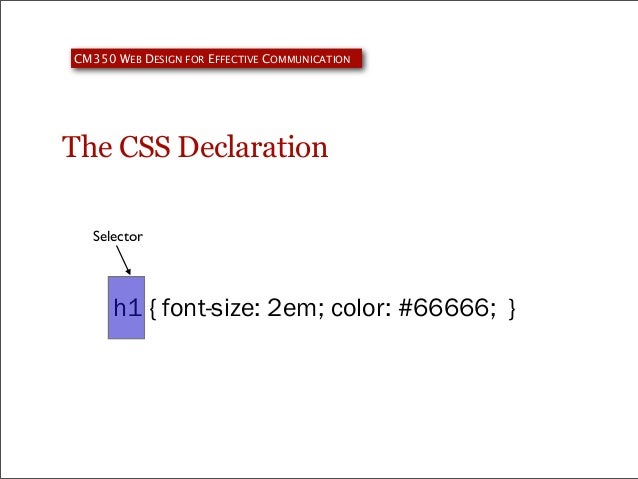 Intro to HTML Elements and CSS Declarations