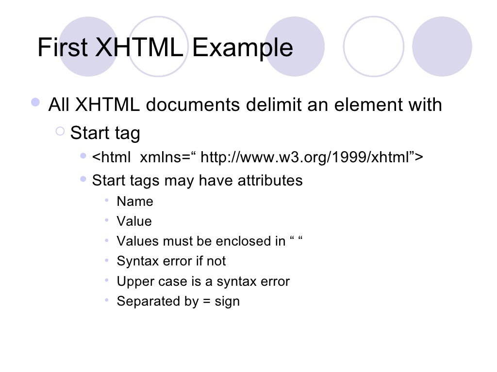 Xhtml Part1