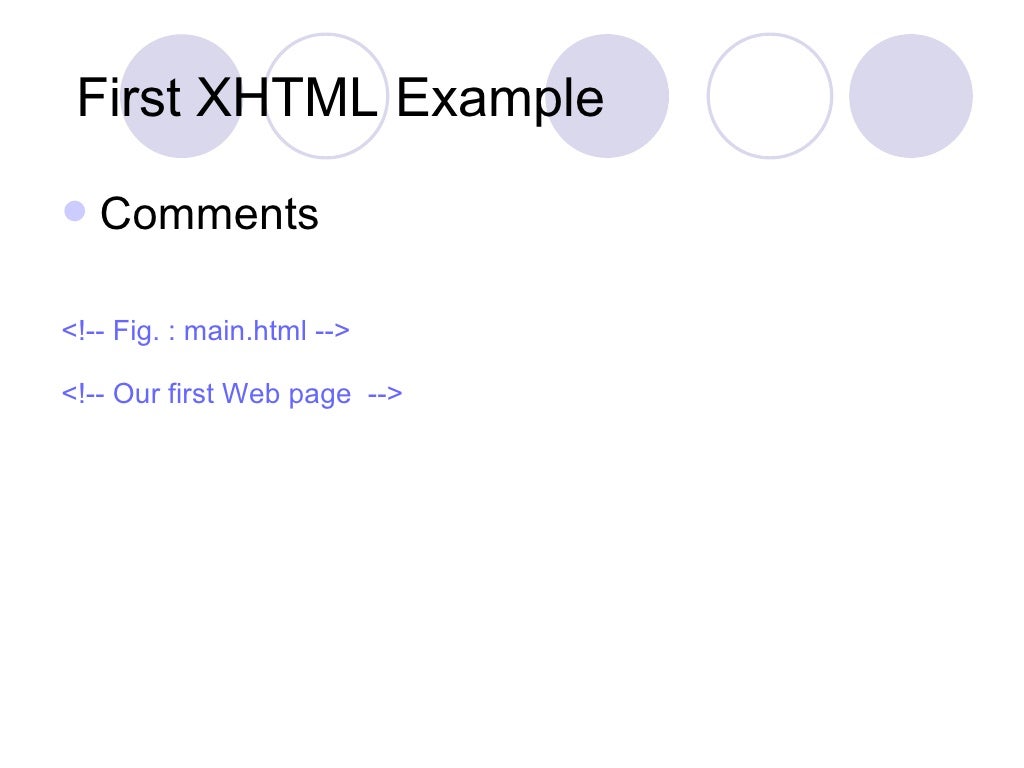 Xhtml Part1