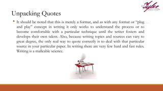 Unpacking quotes | PPTX