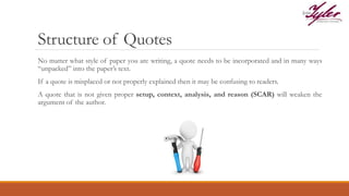 Unpacking quotes | PPTX