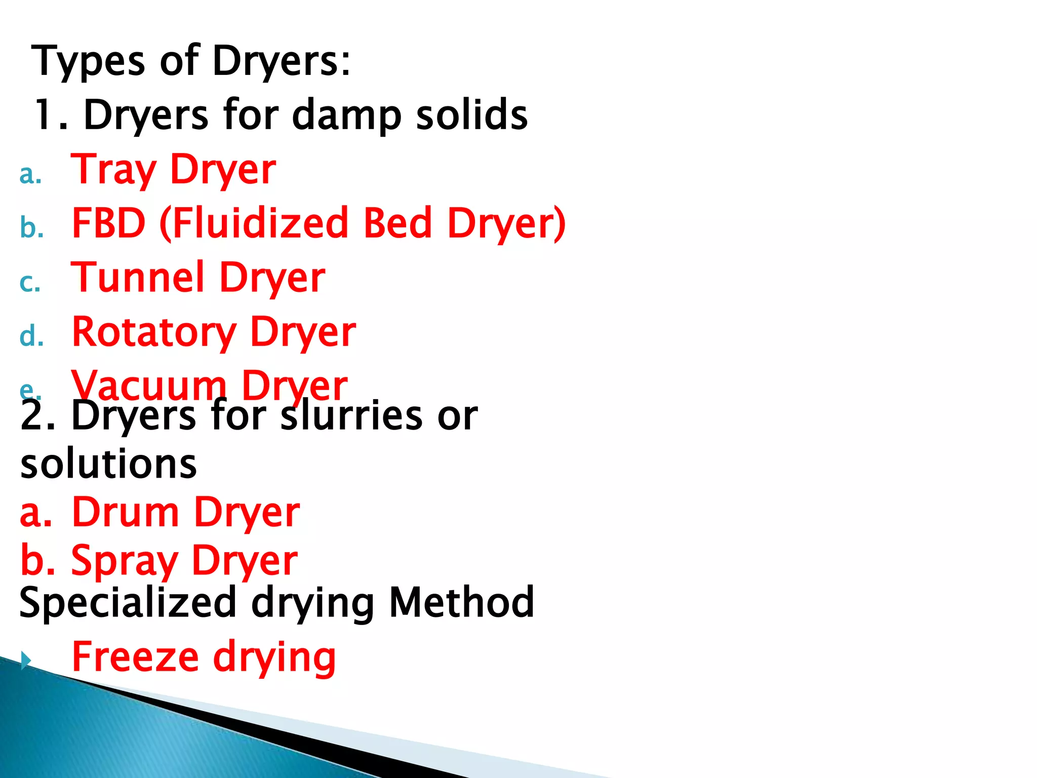 Pharmaceutical Drying Process | PPTX