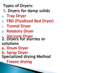 Pharmaceutical Drying Process | PPTX