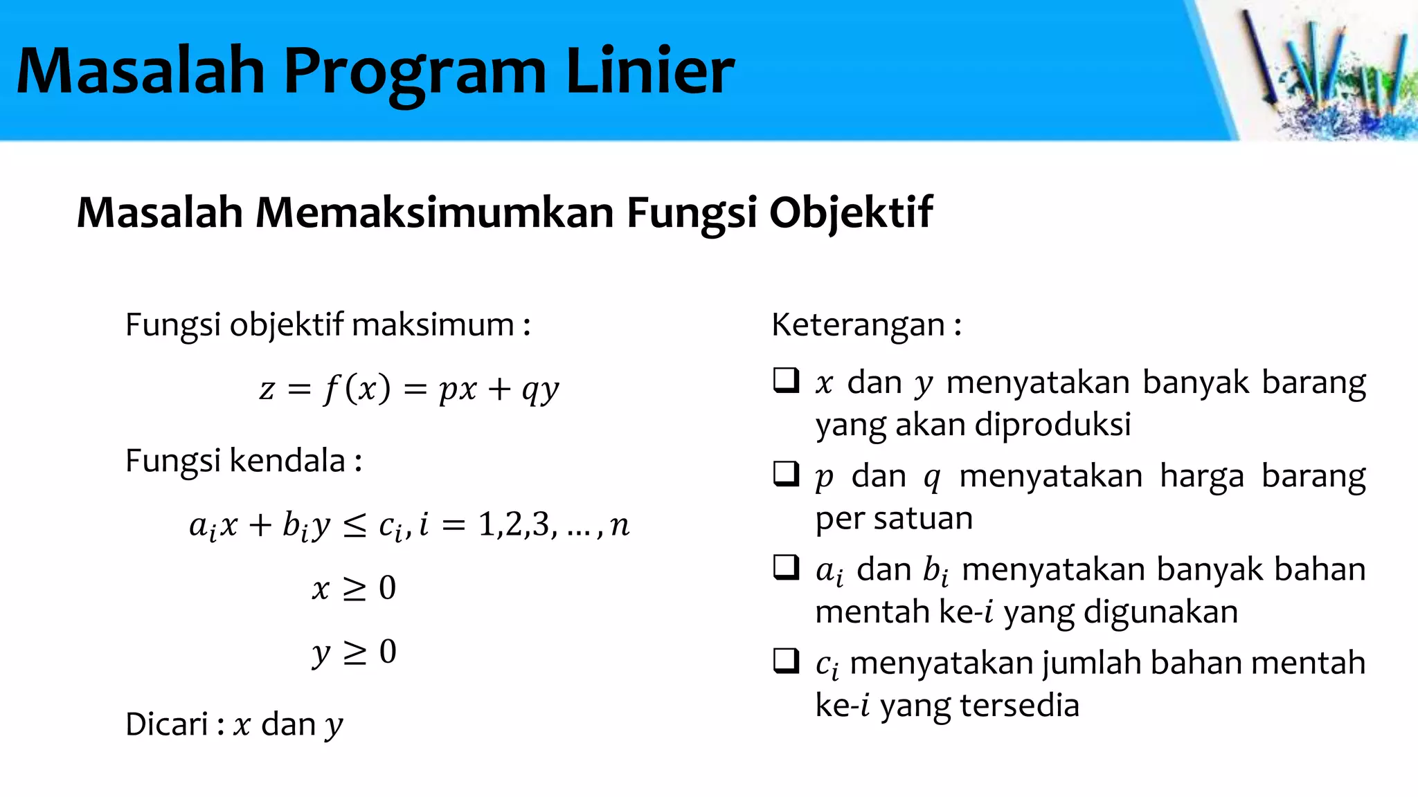 Program Linier | PPT