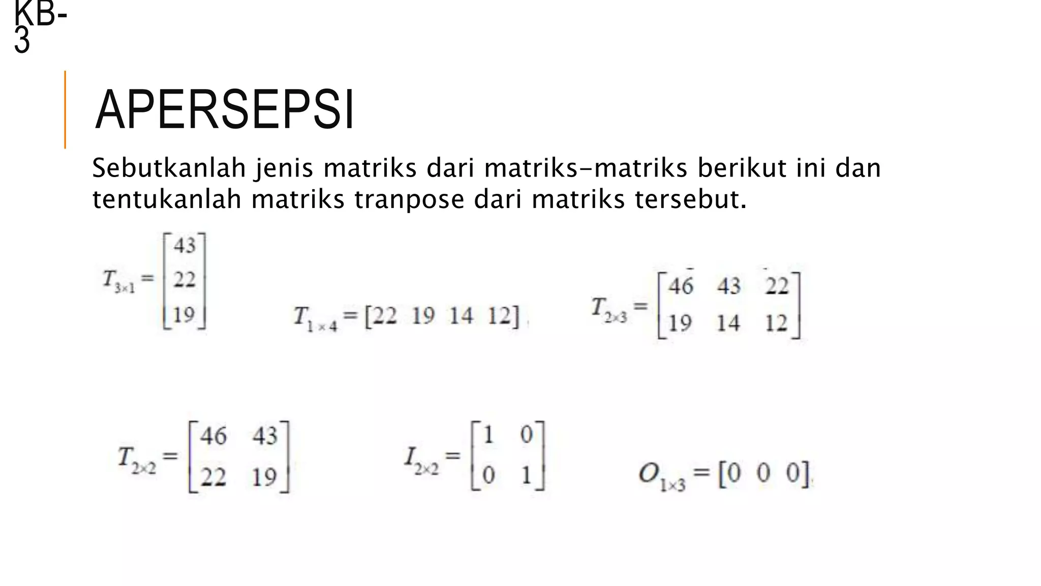 Matriks | PPSX