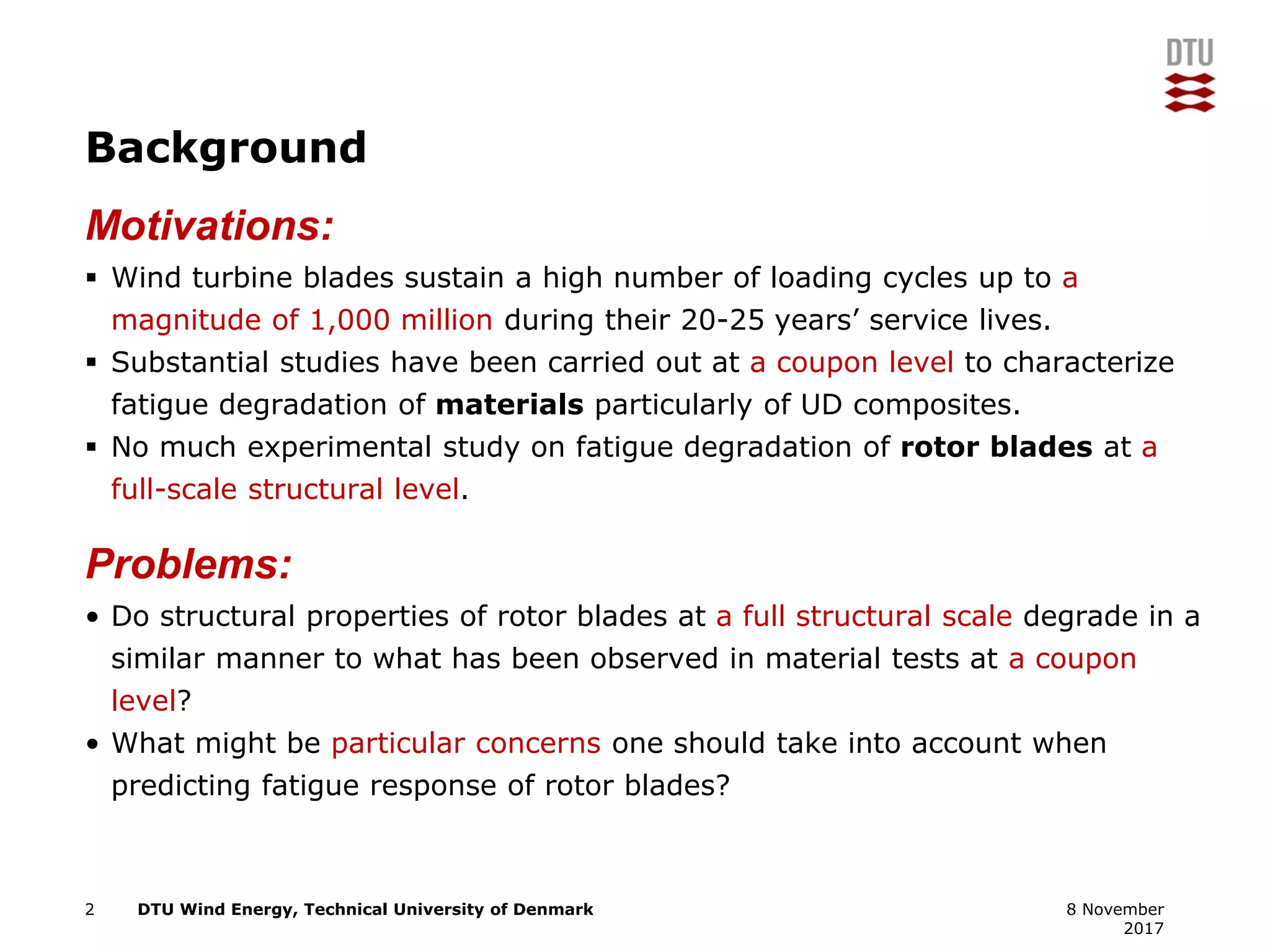 Structural Degradation Of A Large Composite Wind Turbine Blade In A Full Scale Fatigue Test Pdf