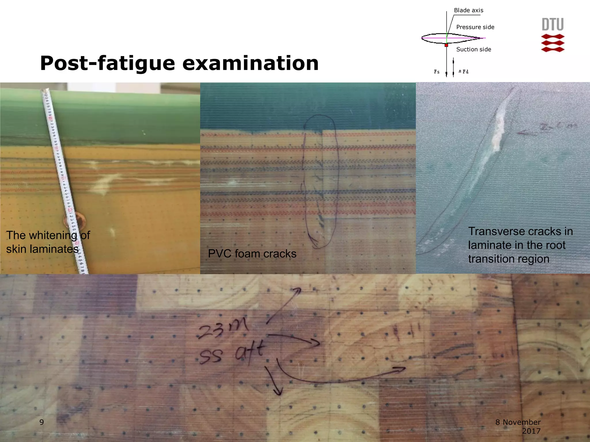 Structural Degradation Of A Large Composite Wind Turbine Blade In A