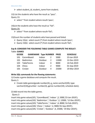 Xi CBSE Computer Science lab programs | PDF