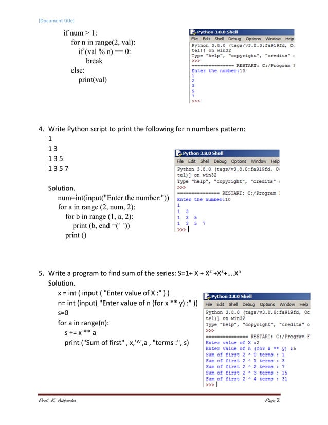 Xi CBSE Computer Science lab programs | PDF