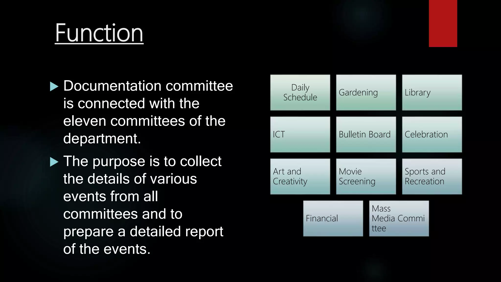 Documentation committee | PPTX