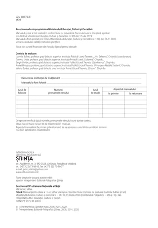 Xi fizica (a. 2020 in limba romana) | PDF
