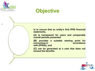 X ifrs 1 | PPT