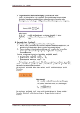 Xi geografi kd 3.5_final pengolahan dan analisis kependudukan | DOCX ...