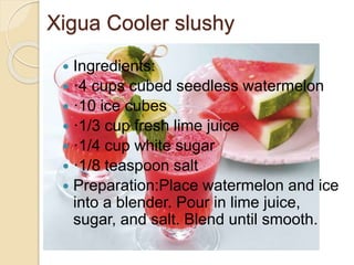 Xigua slushy | PPT