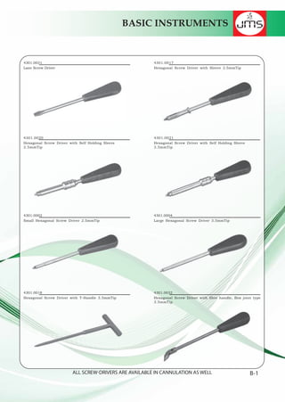 Orthopedic instrument catalog | PDF