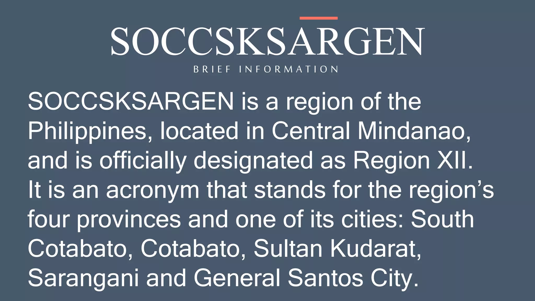 REGION XII (SOCCSKSARGEN) Literature | PPTX