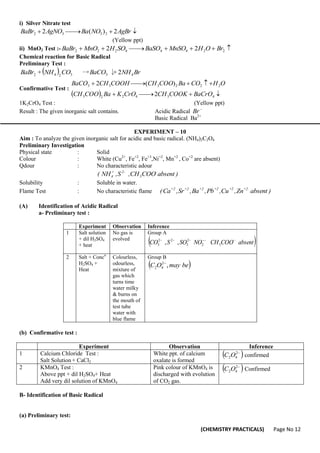 XII-CHEMISTRY-PRACTICAL.pdf for chemstry practicals | PDF