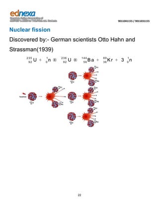Notes for Atoms Molecules and Nuclei - Part III | DOCX