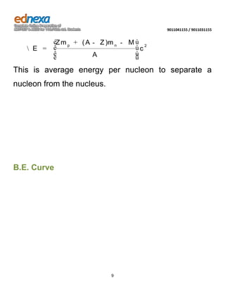 Notes for Atoms Molecules and Nuclei - Part III | DOCX
