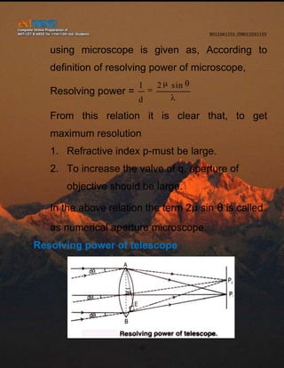 Notes for 12th Physics - Interference and Diffraction | DOCX