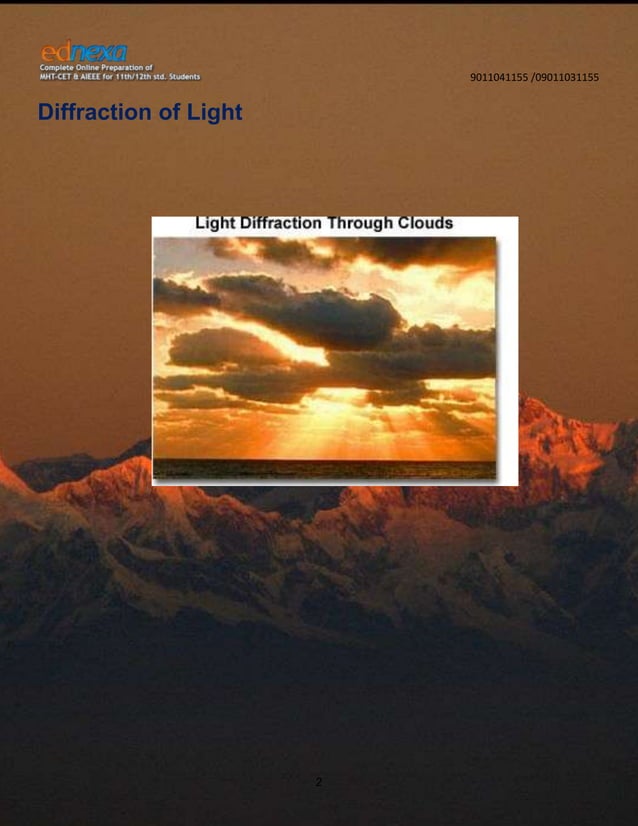 Notes for 12th Physics - Interference and Diffraction | DOCX