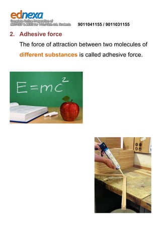Understanding Surface Tension Part 1 - 12th Physics | PDF