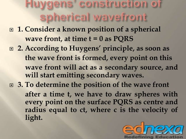 XII - Physics - Wave theory of light | PPTX | Physics | Science