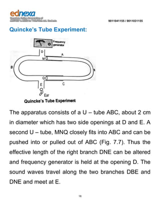 Notes for JEE Main 2014 Physics - Wave Motion Part I | DOCX | Physics ...