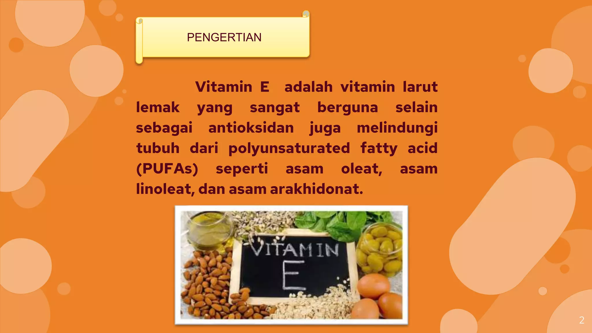 Analisis Bahan Organik Penetapan Vitamin E | PPT