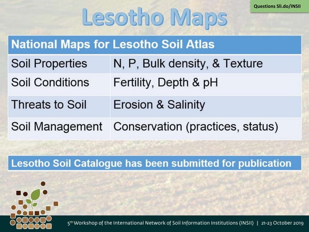 XIIb - Lesotho Soil Information System (LESIS) | PPT