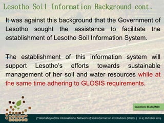 XIIb - Lesotho Soil Information System (LESIS) | PPT